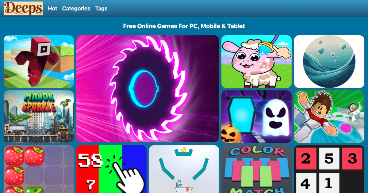 Jogos Online Grátis para Computador, Celular e Tablet - DeepsGame